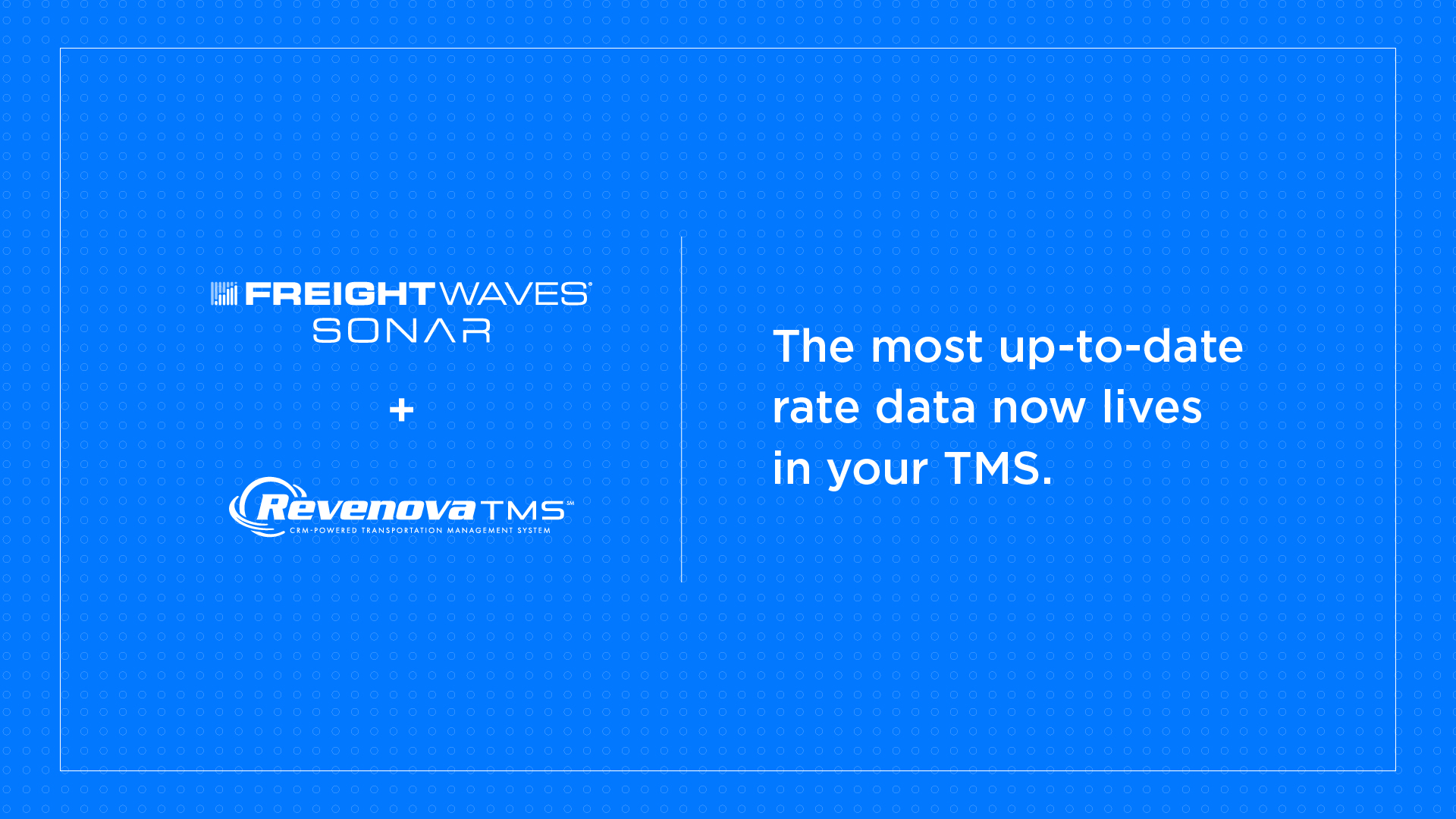 FreightWaves SONAR, Revenova announce 30-day trial of data analytics feature for all users ...